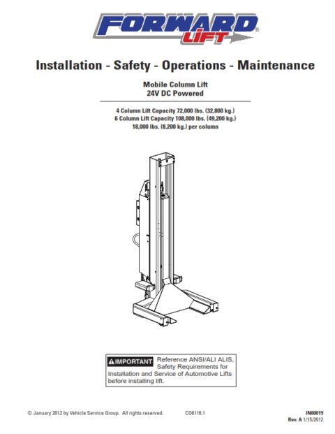Información Técnica Forward Lift - Servicio Guerrero
