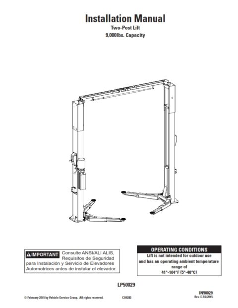 Información Técnica Rotary Lift - Servicio Guerrero