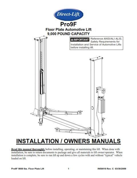 Información Técnica Rotary Lift - Servicio Guerrero